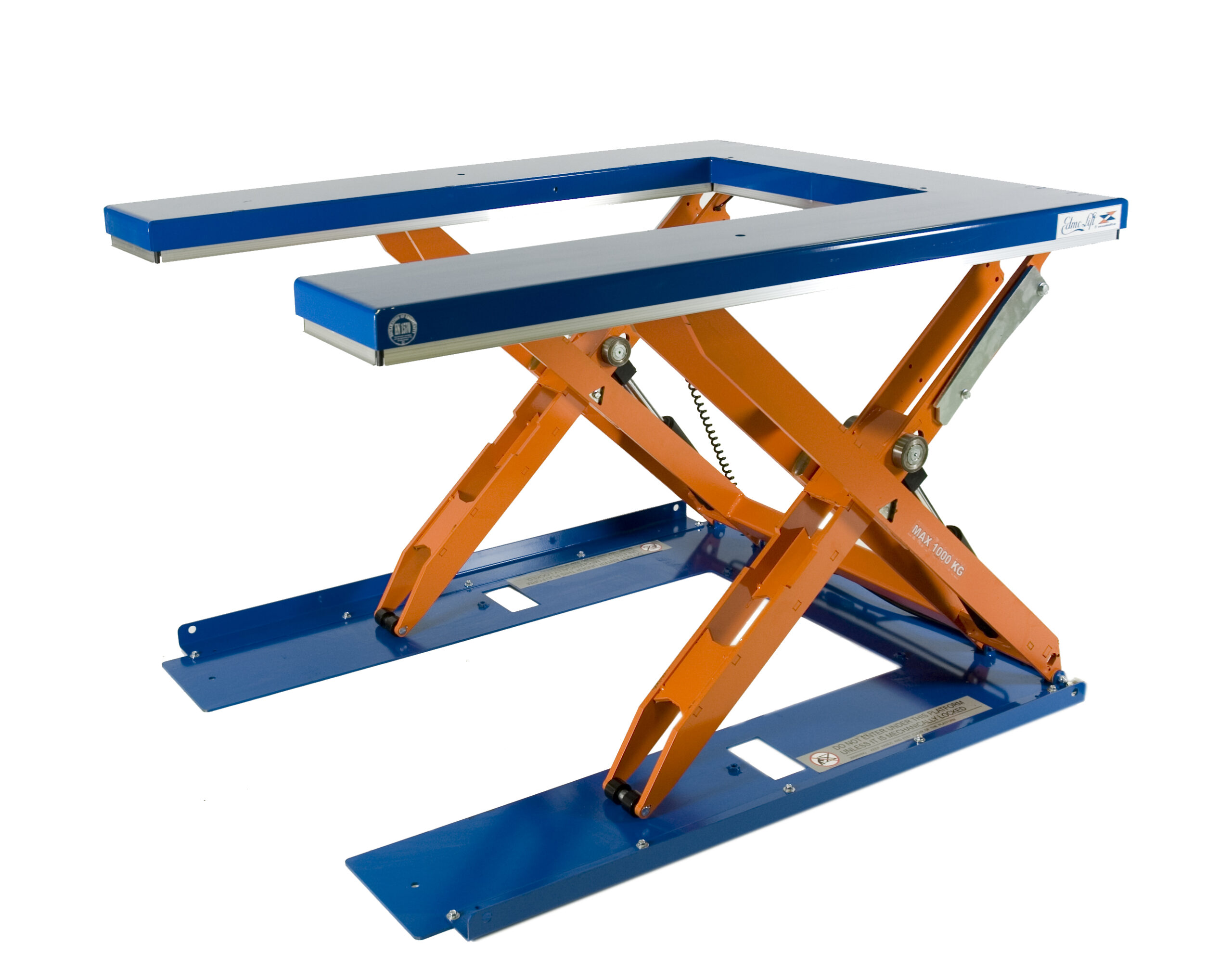 Lågbyggda lyftbord 2 ton - optimal för pallhantering | Dematek®